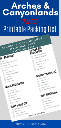 Perfect Moab Packing List: Arches and Canyonlands National Parks ...